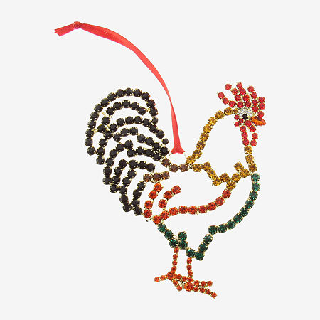 Click here for Vieste Rosa Rhinestone Chicken Christmas Ornament... prices