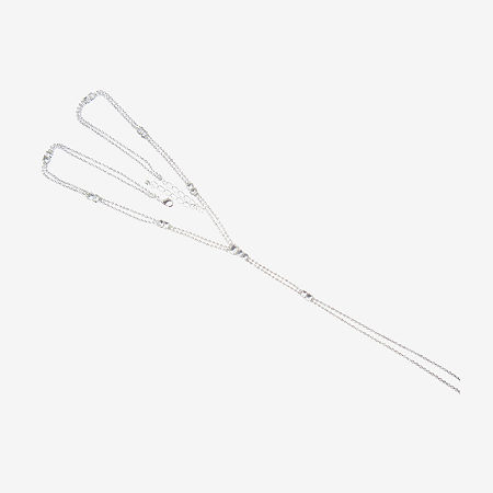 Click here for Vieste Rosa Silver Tone Pave Bolo Womens 22 Inch Y... prices