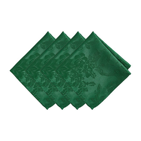 Click here for Elrene Poinsettia Elegance Jacquard Holiday Napkin... prices