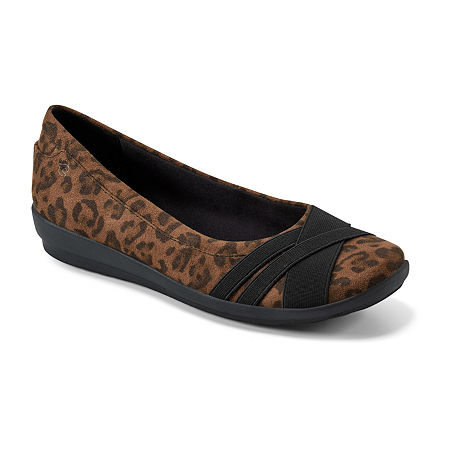 Click here for Easy Spirit Womens Acasia Slip-on Flats - Leopard/... prices