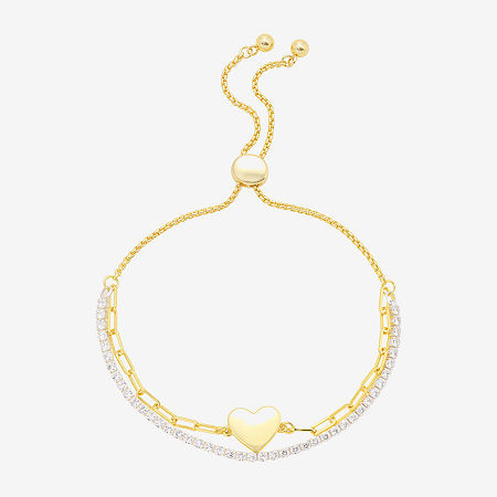 Click here for Gratitude & Grace Womens Cubic Zirconia Heart Bolo... prices