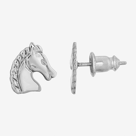 Click here for 1928 Horse 9mm Stud Earrings  One Size  Gray prices