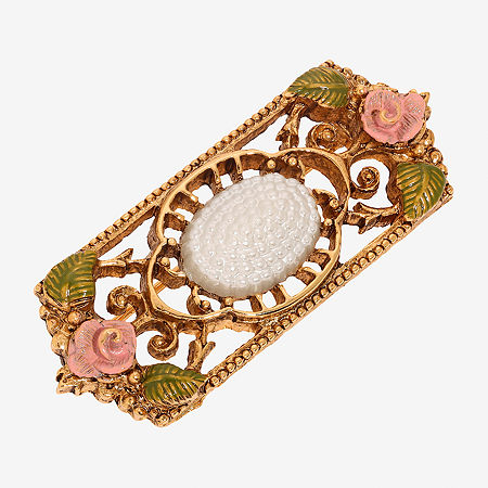 Click here for 1928 Pink Rose Brooch  One Size  Pink prices