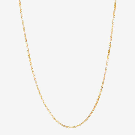 Click here for Made in Italy Womens 14K Gold 22 Inch Box Chain Ne... prices