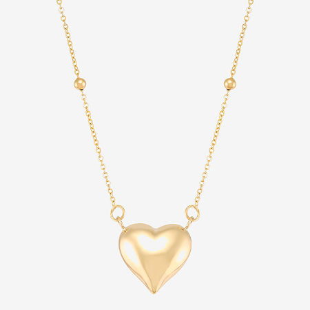 Click here for Gold Addiction Womens 10K Gold Heart 17 Inch Penda... prices