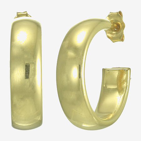 Click here for Womens 10K Gold 20mm Round Hoop Earrings  One Size... prices