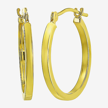 Click here for Womens 10K Gold 18mm Round Hoop Earrings  One Size... prices