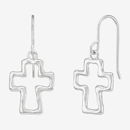 Click here for Silpada Cross Womens Sterling Silver Oval Drop Ear... prices