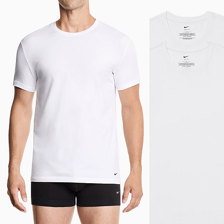 Click here for Nike All Day Cotton Stretch Mens 2 Pack Short Slee... prices