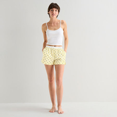 Click here for Arizona Womens Flannel Juniors Pajama Shorts  X-sm... prices