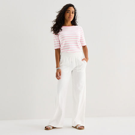 Click here for St. Johns Bay Womens Tall Wide Leg Mid Rise Pull-O... prices