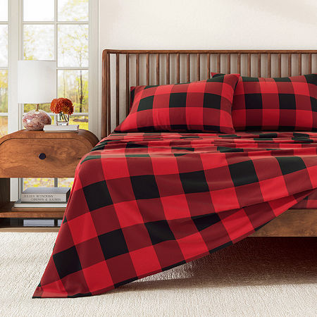 Click here for Linery Flannel Sheet Set  One Size  Red prices