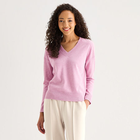 Click here for Stylus Womens V Neck Long Sleeve Pullover Sweater... prices