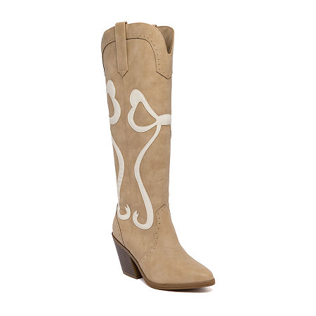 Click here for Sugar Womens Kammy Bows Western Boots - Tan/Cream prices