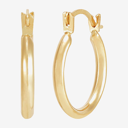 Click here for Limited Quantities! Womens 10K Gold 14.2mm Hoop Ea... prices