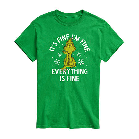 Click here for Mens Grinch Graphic T-Shirt  Large Tall  Green prices