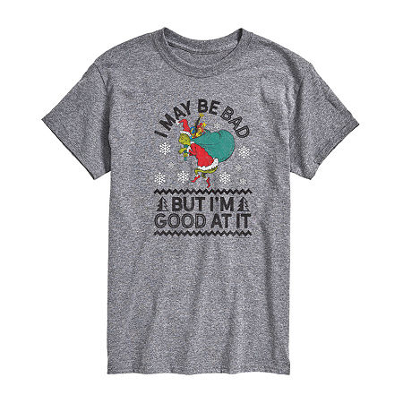 Click here for Mens Grinch Graphic T-Shirt  Large Tall  Gray prices