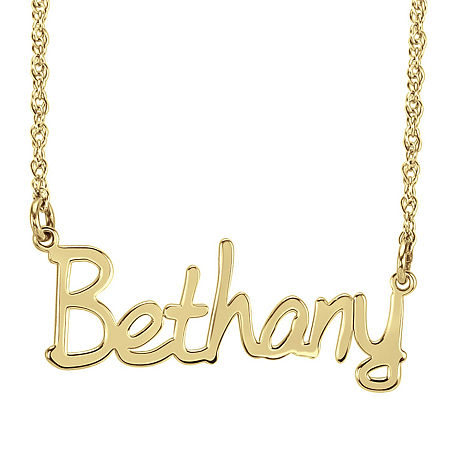 Click here for Personalized 30mm Name Necklace  One Size  Yellow prices