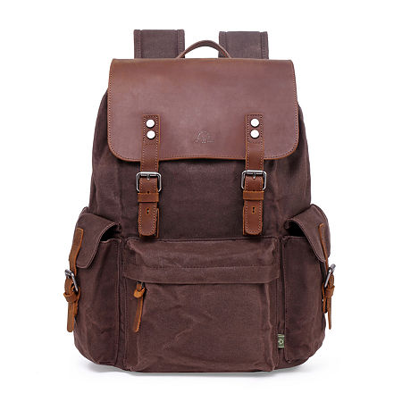 Click here for TSD Brand Stone Creek Waxed Canvas Laptop Backpack... prices