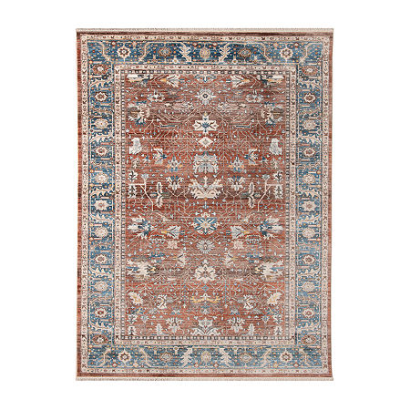 Amer Rugs Arcadia Arc-3 Red/ Navy 71 x 10 Area Rug - Red/ Navy
