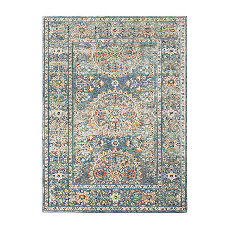 Amer Rugs Bohemian Bhm-7 Blue 51 x 76 Outdoor Area Rug - Blue