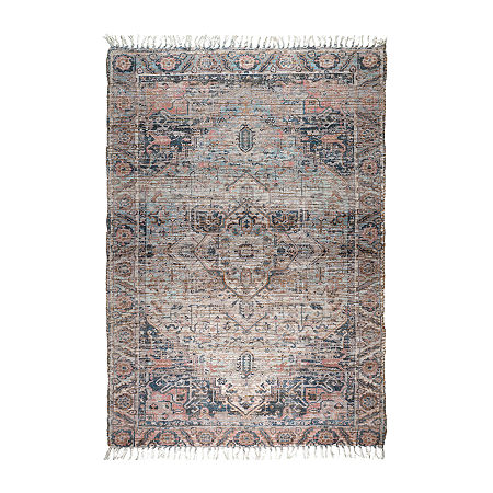 Amer Rugs Prairie Pre-5 Mist/ Pink 36 x 56 Area Rug - Mist/ Pink