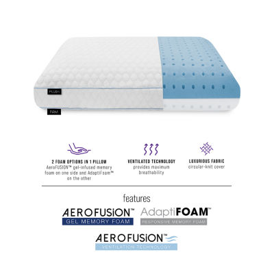 Bodipedic™ Home Dual Comfort Supreme Memory Foam Pillow, Color: White ...