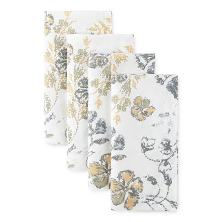 Click here for Linden Street Hartley 4-pc. Napkins  One Size  Whi... prices