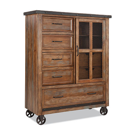 Click here for Taos 5 Drawer Gentlemans Chest  One Size  Brown prices