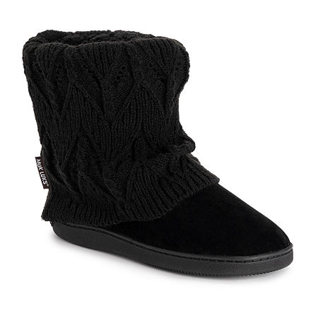 Click here for Muk Luks Womens Bootie Slippers  X-large  Black prices