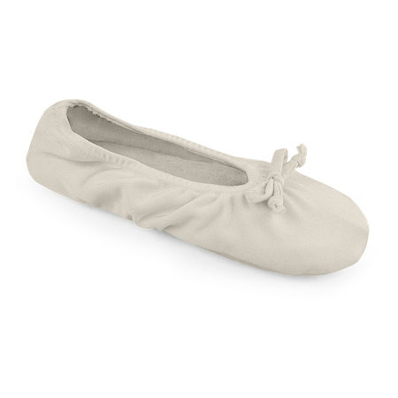 Click here for Muk Luks Womens Ballerina Slippers  Small  White prices