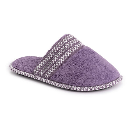 Click here for Muk Luks Cathy Scuff Womens Memory Foam Slip-On Sl... prices
