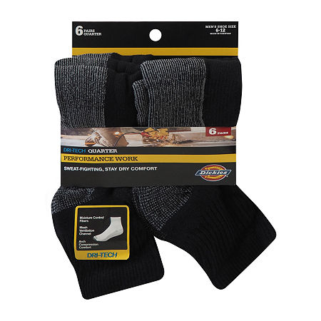 Click here for Dickies Dri-Tech Work Mens Multi-Pack 6 Pair Quart... prices