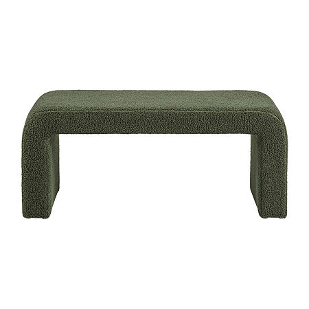 Click here for INK+IVY Steve Upholstered Bench  One Size  Green prices