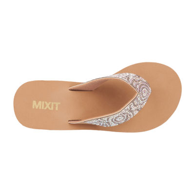 Mixit Womens Rose Wedge Sandals - JCPenney