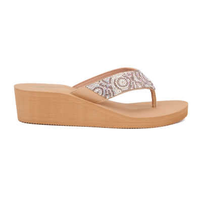 Mixit Womens Rose Wedge Sandals - JCPenney