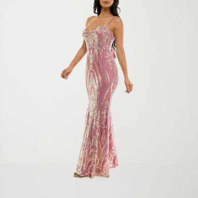 City Triangle Bow Back Womens Sequin Bodycon Dress Juniors, Color ...