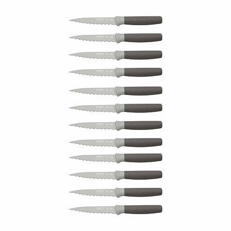 BergHOFF Leo Stainless Steel Steak Knives 12 Piece Set - Gray