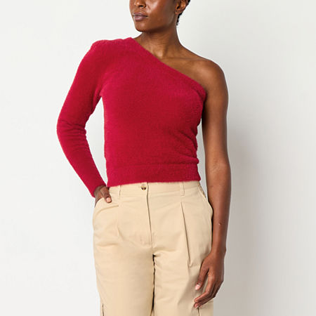 Click here for Worthington Womens Asymmetrical Neck Long Sleeve P... prices