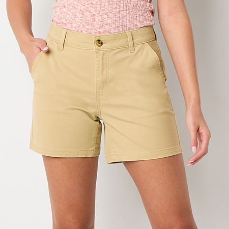Click here for a.n.a Womens 5 Mid Rise Chino Short  18 Petite  Ye... prices