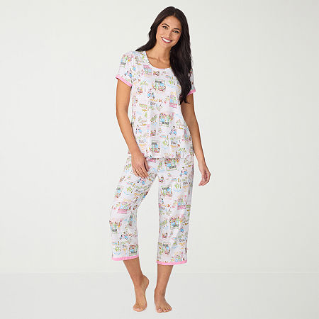 Click here for Cuddl Duds Womens Short Sleeve 2-pc. Pajama Sets... prices