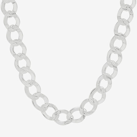 Click here for Womens Sterling Silver 24 Inch Curb Chain Necklace... prices