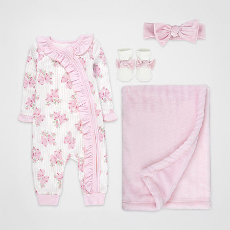 Click here for Baby Essentials Baby Girls 4-pc. Baby Clothing Set... prices