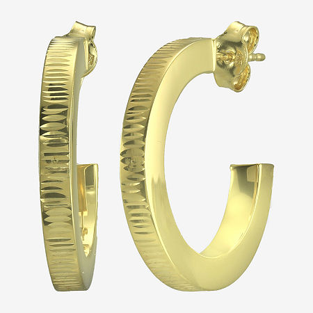 Click here for Made in Italy Womens 10K Gold 20mm Round Hoop Earr... prices