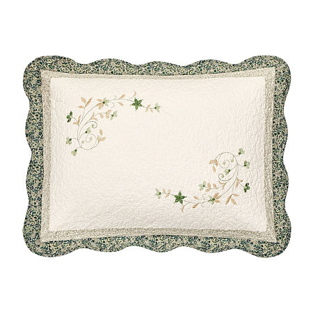 Click here for Modern Heirloom Harper Pillow Sham  One Size  Gree... prices
