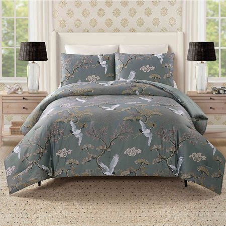 Click here for Dee Ocleppo Cranes 3-Piece 3-pc. Floral Reversible... prices