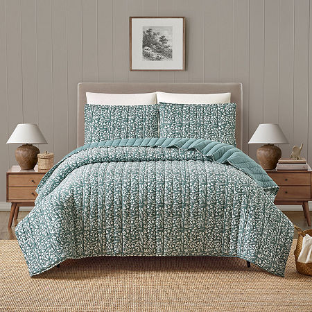 Click here for Laurel & Mayfair Floral Vine Block Print 3-Piece 3... prices