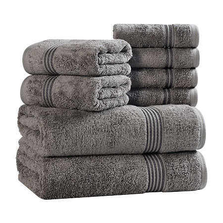 Click here for Superior Egyptian Cotton 8-Pc. Towel Set - Charcoa... prices