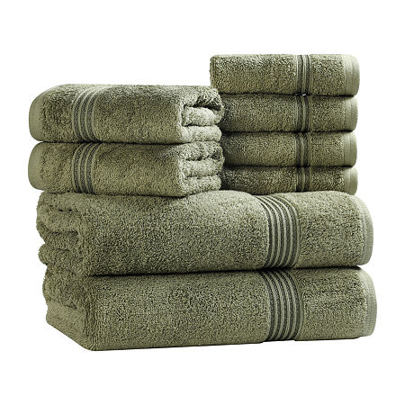 Click here for Superior Egyptian Cotton 8-Pc. Towel Set - Forest... prices