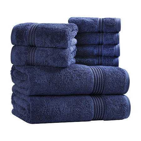 Click here for Superior Egyptian Cotton 8-Pc. Towel Set - Navy Bl... prices